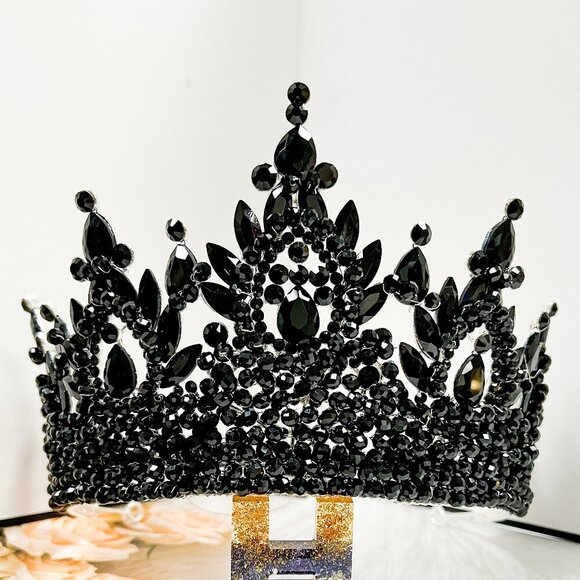 Handmade | Accessories | Luxury Silver Crown Royal Gothic Crown Black ...